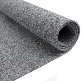 Teppichboden "Nadelfilz REWIND, Gesamth&ouml;he 5 mm, Made in Belgium", grau, B:200cm L:500cm, Polypropylen, PRIMAFLOR-IDEEN IN TEXTIL, Teppiche, Teppichboden, Breite 200 cm, Uni Farben, robust & strapazierf&auml;hig