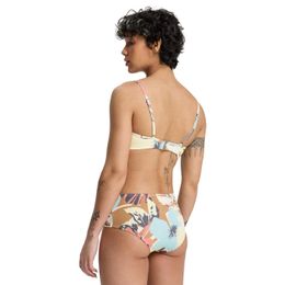 Bustier-Bikini-Top Quiksilver "Cobidji", Gr. XS, Cup B, garden glade interact floral, Obermaterial: 87% Nylon, 13% Elasthan;, Bikini-Oberteile Bustier-Bikini-Top