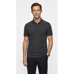 Poloshirt BOSS Green "Pio", Herren, Gr. XL, dunkelblau402, Jersey, Obermaterial: 100% Baumwolle, unifarben, regular fit normal, hoch geschlossener Ausschnitt, eingesetzt B&uuml;ndchen, Shirts Poloshirt, mit Polokragen