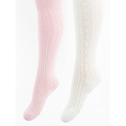 Cool Club Socken M&auml;dchen Gr&ouml;&szlig;e 16/17 pastellpink / wei&szlig;