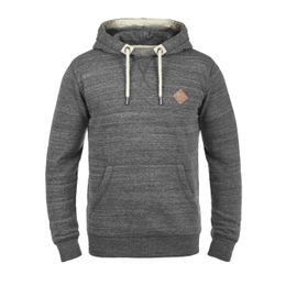 !Solid Kapuzenpullover SOLID "Hoodie SDKevin", Herren, Gr. S, grau (grau mel), Web, Obermaterial: 93% Baumwolle CO. 7% Polyester PES., Pullover Kapuzenpullover