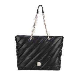 JOOP! Shopper JOOP JEANS "frizzare shopper lhz", Damen, Gr. B/H/T: 34cm x 30cm x 14cm, schwarz, Polyurethan (PU), Taschen Shopper, Damen Shopper mit Rei&szlig;verschluss