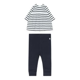 Petit Bateau Set: Kleid und Hose M&auml;dchen Gr&ouml;&szlig;e 92 navy / wei&szlig;