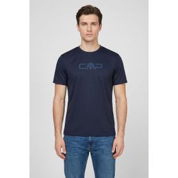 Funktionsshirt CMP "MAN CO T-SHIRT", Herren, Gr. 58, b.blau, dusty, Obermaterial: 100% Polyester, normal, Rundhals, Shirts Funktionsshirt