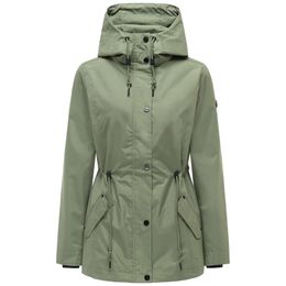 Outdoorjacke Marikoo "Marikoo Bonbonparty Damenjacke N124", Damen, Gr. 3XL, gr&uuml;n (olive leaf), Obermaterial: 100% Polyester PES., Jacken Outdoorjacke
