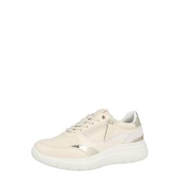 Geox Sneaker 'PLUMMERY' Damen Gr&ouml;&szlig;e 40 sand / hellgrau / silber