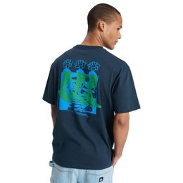 T-Shirt Quiksilver "Flowers Surfing", Herren, Gr. L, schwarz navy, Obermaterial: 100% Walkfrottier;, Shirts T-Shirt