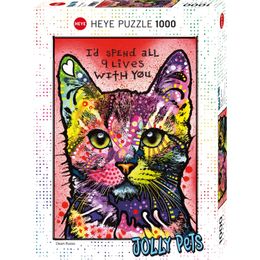 Puzzle Heye "9 Lives", bunt, Puzzles, KinderB:50cm H:70cm, Pappe, Motiv, Puzzle, Made in Germany, B:50cm H:70cm