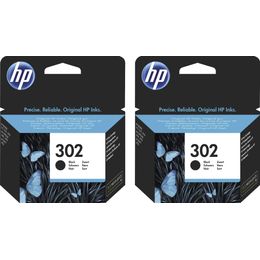 HP Tintenpatrone "HP original Druckerpatrone 302 Black, Doppelpack", schwarz, Tintenpatronen, original Druckerpatrone 302 schwarz, Tintenpatrone