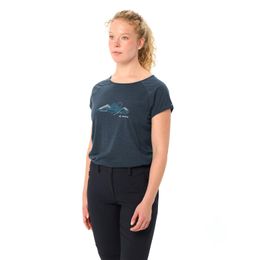 Funktionsshirt Vaude "WOMEN'S TEKOA T-SHIRT II", Damen, Gr. 34, schwarz sea, whi, Obermaterial: 75% Polyester, 25% Lyocell, Shirts Funktionsshirt, Kurzarm, f&uuml;r Sport und Outdoor, aus Polyester und Lyocell
