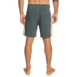 Boardshorts Quiksilver "Original Arch 18", Herren, Gr. 28(XS), blau (brittany blau), Obermaterial: 46% Microfaser, 40% Microfaser, 8% Elasthan, 6% Walkfrottier;, Hosen Boardshorts