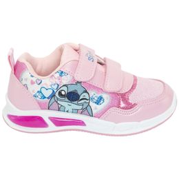 Sneaker Disney "LILO & STITCH", M&auml;dchen, Gr. 25, pink, Textil, Schuhe Sneaker, mit cooler Blinkfunktion