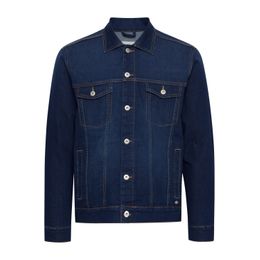 !Solid Jeansjacke SOLID "Jeansjacke SDHuxley", Herren, Gr. M, blau (dunkelblau denim), Obermaterial: 81% Baumwolle CO. 17% Polyester PES. 2% Elasthan EL., regular fit normal, Jacken Jeansjacke
