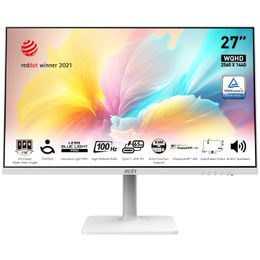 MSI LED-Monitor "Modern MD272QXP", Energieeffizienz: E, wei&szlig;, B:61,35cm H:36,25cm T:5cm, Monitore, h&ouml;henverstellbar, 3 Jahre Herstellergarantie, USB-C, LED-Monitor