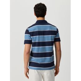 next Poloshirt Herren Gr&ouml;&szlig;e XL blau / nachtblau / wei&szlig;
