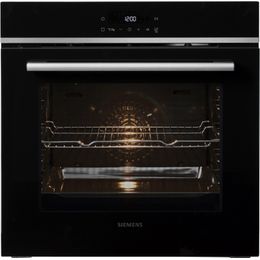 Siemens Pyrolyse Backofen "HB572ABS3", Energieeffizienz: A+, grau (schwarz), B:59,4cm H:59,5cm T:54,8cm, Back&ouml;fen, Air Fry Funktion f&uuml;r knusprige Ergebnisse & Selbstreinigungsfunktion, Pyrolyse Backofen