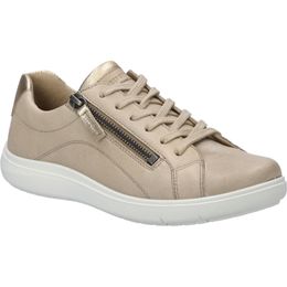 Sneaker Josef Seibel "Megan 01, ceramic", Damen, Gr. 39, beige (ceramic), Obermaterial: 100% Rindsleder Leather cow., Schuhe Sneaker
