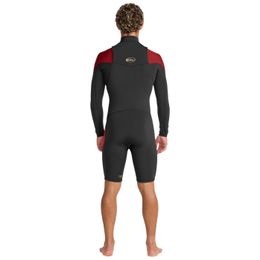 Neoprenanzug Quiksilver "2/2mm Mercury", Gr. S/172 - 177cm & 61 -70kg, high risk rot, Obermaterial: 87% Microfaser, 13% Elasthan;, Sportanz&uuml;ge Neoprenanzug