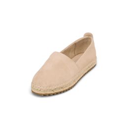 Marc O'Polo Espadrille MARC O'POLO "aus Suede-Ziegenleder", Damen, Gr. 37, beige (m715), Obermaterial: 100% Leder (Ziege), unifarben, Schuhe Espadrille