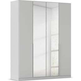 Dreht&uuml;renschrank OTTO HOME "Kleiderschrank Schrank Garderobe AGORDO mit Dekor- oder Hochglanzfront", grau (seidengrau), B:181cm H:229cm T:54cm, Holzwerkstoff, Schr&auml;nke, Dreht&uuml;renschrank, durchdachte Innenausstattung, in 8 Breiten und 2 H&ouml;hen MADE IN GERMANY