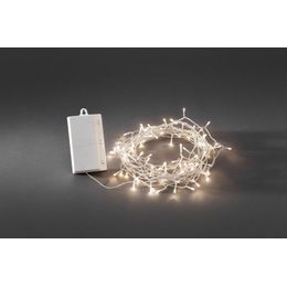 Konstsmide LED-Lichterkette "Weihnachtsdeko aussen", transparent, Dioden 128 Stk. Flammen 128 Stk., Kabell&auml;nge 0,5m x Gesamtl&auml;nge 13,3m, Lichterketten, mit 8 Funktionen und Memoryfunktion, 128 warm wei&szlig;e Dioden, LED-Lichterkette