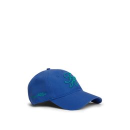 Baseball Cap Tommy Hilfiger "TH SCRIPT SOFT 6 PANEL", Herren, blau orbit, Web, Baumwolle, Caps, mit Logo-Stickerei, Umfang 58 cm