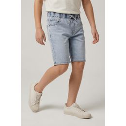 Jeansbermudas LEVI'S KIDS "LVB SKINNY FIT DOBBY SHORT", Jungen, Gr. 16 (176), N-Gr, kiss and goo, Denim/Jeans, Obermaterial: 68% Baumwolle, 31% Polyester, 1% Elasthan, skinny fit, Jeans Jeansbermudas, for BOYS