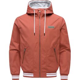 Outdoorjacke Ragwear "Kapuzenjacke Stewan YOUMODO", Damen, Gr. XL, braun (terracotta), Obermaterial: 65% Baumwolle CO. 35% Nylon NY. Obermaterial: Futter: 100% Baumwolle CO., gerade, hoch geschlossener Ausschnitt, &Auml;rmel ohne &Auml;rmelschlitz extrabreites B&uuml;ndchen, Jacken Outdoorjacke, leichte Herren &Uuml;bergangsjacke mitelastischen B&uuml;ndchen