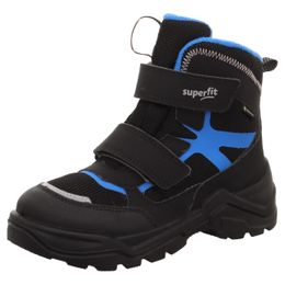 Superfit M&auml;dchen Winterboots "SNOW MAX WMS: weit", Gr. 32, schwarz, Synthetik, Textil, kontrastfarbene Details, Schuhe, Snowboots f&uuml;r breite F&uuml;&szlig;e