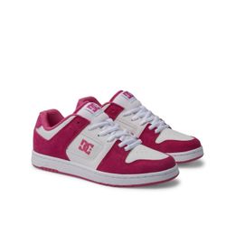 Sneaker DC Shoes "Manteca 4", Damen, Gr. 5(36), pink (pink, wei&szlig;), Obermaterial:53.02% Leder, 46.98% Synthetikmaterial;, Schuhe Sneaker