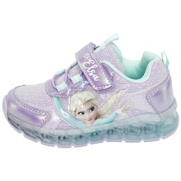Sneaker Disney "FROZEN", M&auml;dchen, Gr. 30, lila, Synthetik, Schuhe Sneaker, mit cooler Blinkfunktion
