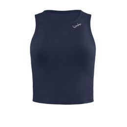 Tanktop WINSHAPE "AET136C", Damen, Gr. XS, grau (anthrazit), 85% Polyester, 15% Elasthan, Rundhals, Tops Tanktop, Functional Comfort