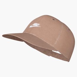 Baseball Cap Nike Sportswear "U NK CLUB CAP U CB FUT WSH L", Damen, Gr. M, rose gold, wei&szlig;, Obermaterial: 100% Baumwolle, Caps Baseball Cap, verstellbarer Metallschiebeverschluss, aus Baumwoll-Twill