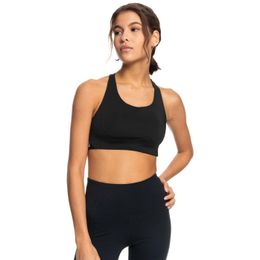 Sporttop Roxy "Bold Moves", Damen, Gr. XS, grau (anthrazit), Obermaterial: 88% Microfaser, 12% Elasthan;, Tops Sporttop