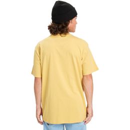 T-Shirt Quiksilver "Ev Mini Logo", Herren, Gr. L, gelb (rattan), Obermaterial: 70% Walkfrottier, 30% Walkfrottier;, Shirts T-Shirt