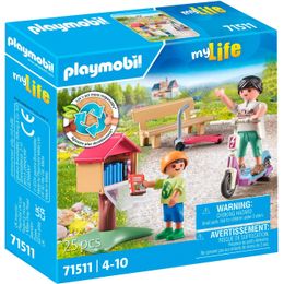 Konstruktions-Spielset Playmobil "B&uuml;chertausch f&uuml;r Leseratten (71511), My Life", bunt, Spielbausteine, Kinder, Kunststoff, Konstruktions-Spielset, Made in Europe