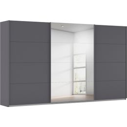 Schwebet&uuml;renschrank OTTO HOME "Kleiderschrank Schrank Schlafzimmerschrank Garderobe AGORDO", grau (graumetallic, griffleisten graumetallic), B:360cm H:229cm T:62cm, Holzwerkstoff, Schr&auml;nke, Schwebet&uuml;renschrank, Top Innenausstattung, in 4 Breiten und 2 H&ouml;hen MADE IN GERMANY