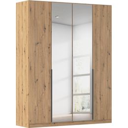 Dreht&uuml;renschrank OTTO HOME "Kleiderschrank Schrank Garderobe AGORDO mit Dekor- oder Hochglanzfront", braun (eiche artisan), B:181cm H:210cm T:54cm, Holzwerkstoff, Schr&auml;nke, Dreht&uuml;renschrank, durchdachte Innenausstattung, in 8 Breiten und 2 H&ouml;hen MADE IN GERMANY