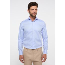 Langarmhemd Eterna "SLIM FIT", Herren, Gr. 40, Normalgr&ouml;&szlig;en, hellblau, 100% Baumwolle, schmal, Manschette, Hemden Langarmhemd, NON IRON (b&uuml;gelfrei)