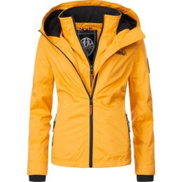 Outdoorjacke Marikoo "&Uuml;bergangsjacke Erdbeere", Damen, Gr. XS, gelb, Obermaterial: 100% Polyester PES. Obermaterial: Futter: 100% Polyester PES. 100% Polyester PES., Jacken Outdoorjacke