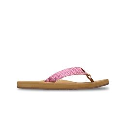 Sandale Roxy "Porto Raffia", Damen, Gr. 11(42), raspberry, Obermaterial:Obermaterial: 90% synthetische Raffia/10% Textilpolyester, Futter: 100% Textilpolyester, Laufsohle: 100% TPR;, Schuhe Sandale