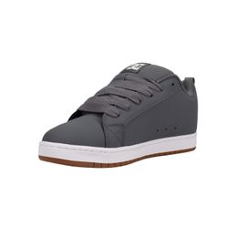Sneaker DC Shoes "Court Graffik", Herren, Gr. 10,5 (44), wei&szlig; (grau, wei&szlig;), Obermaterial:57.05% Leder, 28.2% Synthetikmaterial, 13.87% Microfaser, 0.88% Textil;, Schuhe Sneaker