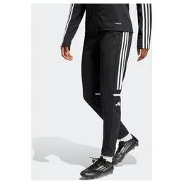 Trainingshose Adidas PERFORMANCE "SQUADRA 25", Damen, Gr. L, N-Gr, schwarz-wei&szlig; (schwarz, wei&szlig;, normal, gr.), Obermaterial: 100% Polyester, Hosen Trainingshose