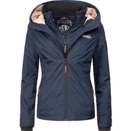 Outdoorjacke Marikoo "&Uuml;bergangsjacke Erdbeere", Damen, Gr. L, blau (navy), Obermaterial: 100% Polyester PES. Obermaterial: Futter: 100% Polyester PES. 100% Polyester PES., Jacken Outdoorjacke