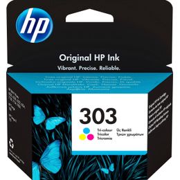 HP Tintenpatrone "HP original Druckerpatrone 303 Tri color C/M/Y", bunt (cyan, magenta, gelb), Tintenpatronen, 3 Probemonate gratis* drucken, Tintenpatrone
