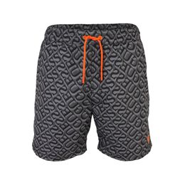 Guess Badeshorts Herren Gr&ouml;&szlig;e M basaltgrau / dunkelgrau / dunkelorange / schwarz