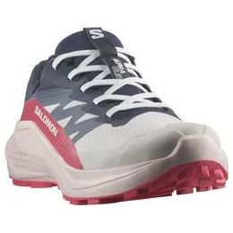 Trailrunningschuh Salomon "ALPHAGLIDE GORE-TEX W", Damen, Gr. 42, lunar rock, blau nights, rouge rot, Synthetik, Textil, Schuhe, wasserdicht