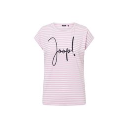 JOOP! T-Shirt JOOP "T-Shirt 58 252JE58Teri 10011744 1er Pack", Damen, Gr. XL, bunt (rosa, wei&szlig;), Obermaterial: 95% Baumwolle CO. 5% Elasthan EL., Shirts T-Shirt