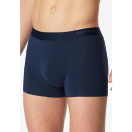 Boxer Schiesser "Modern Bonded", Herren, Gr. 5, 801, blau, Single Jersey, Obermaterial: 90% Modal, 10% Elasthan, k&ouml;rpernah, Unterhosen Boxer, ohne Eingriff, maskuline Passform