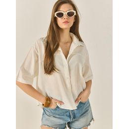 Bianco Lucci Bluse Damen Gr&ouml;&szlig;e L ecru